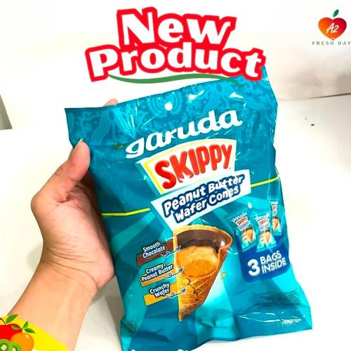 Jual Garuda Skippy Wafer Cones Peanut Butter 3x15 gr / Wafer Skippy ...