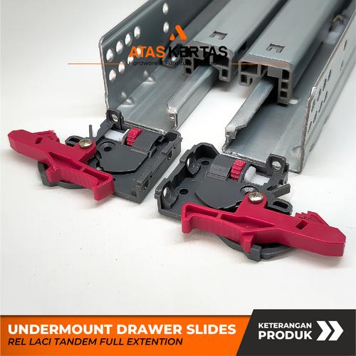 Jual rel tandem slow motion full extension rel laci tanam slowmotion ...