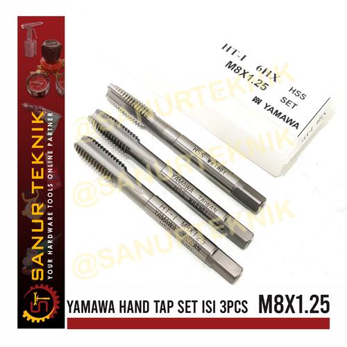 Jual Hand Tap YAMAWA M8 x 1.25 / M8x1.25 / M 8 x 1.25 / M8 x 1,25 / M8x1,25 - Kota Surabaya ...
