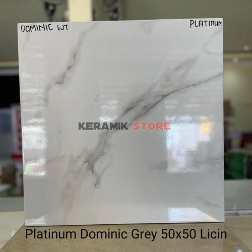 Jual keramik 50x50 lantai / keramik lantai 50x50 putih corak carara ...