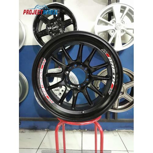 Jual VELG HSR AMETH R18x9.5 H6x139.7 ET0 SANDY BLACK UNTUK MOBIL PAJERO ...