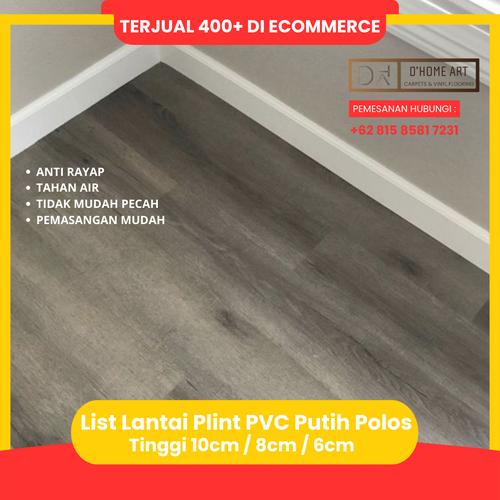 Jual PLINT LANTAI PVC PUTIH POLOS | LIST TEMBOK | LIST VINYL SPC PARKET ...
