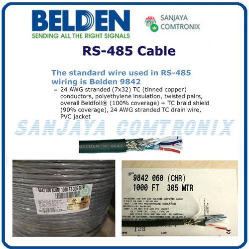 Jual Belden 9842 Kabel 2 Pair 24 AWG Stranded RS 485-9842 - Jakarta ...