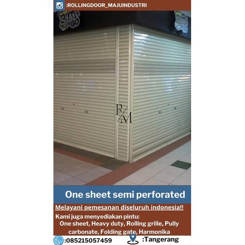 Jual Rollingdoor type one sheet semi perforated, pintu gulungan naik ...