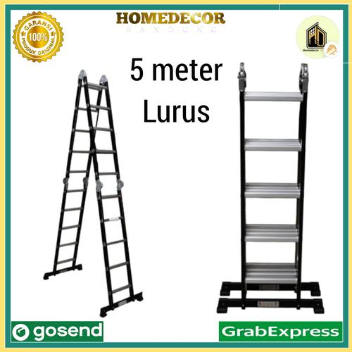 Promo multipurpose ladder black 4 x 5 ( 5.13 meter ) tangga lipat ...