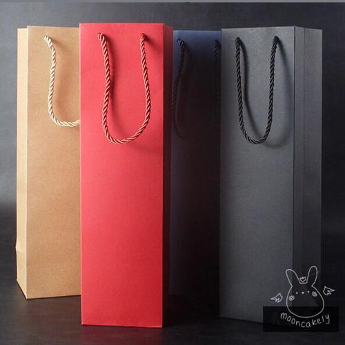 Jual Paper Bag Wine POLOS| Bottle Tumbler | Tas Kertas Botol Anggur ...