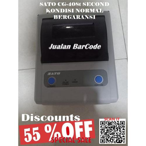 Jual SATO CG408T | CG 408T |CG408 T BARCODE PRINTER SECOND KONDISI ...