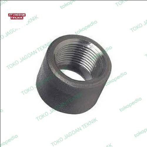 Jual Half Coupling Besi Class 3000 Drat NPT 1/4" inch Carbon Steel ...
