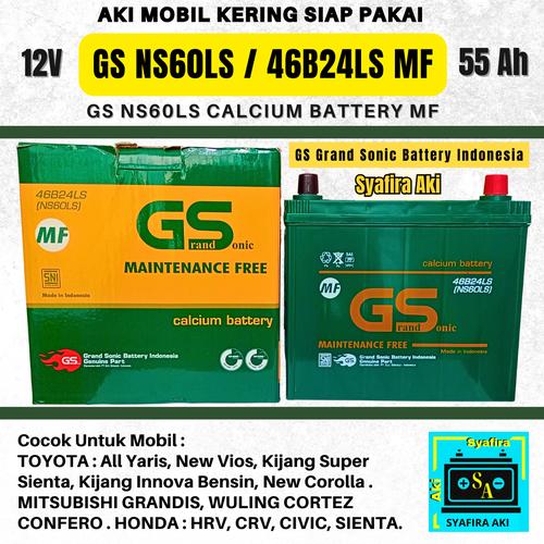 Jual Aki Mobil GS MF NS60LS / 46B24LS 12V 45AH - Jakarta Selatan - SYAFIRA AKI | Tokopedia