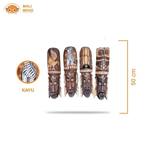Jual Dekorasi Dinding Topeng Etnik Motif Binatang 50 Cm Topeng Suku ...