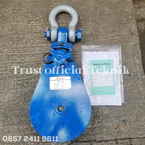 Jual Snatch Block 8 Ton NAGASAKI Purlley Wire Rope Dia Heavy Duty Made ...
