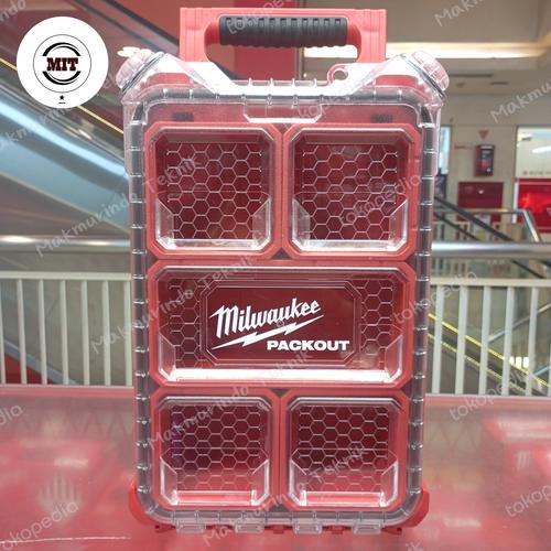 Jual Milwaukee PACKOUT Compact Organizer - box penyimpanan scrub, baut ...