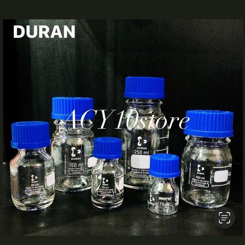 Jual Laboratory Bottle / Lab Botol DURAN Clear 10ml, 25ml, 50ml, 100ml ...