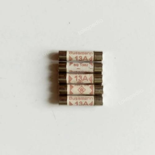 Jual Fuse BS1362 6x25 13A 250V Original Bussmann BS 1362 6×25 13A 250V ...