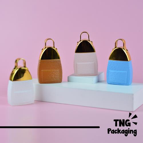 Jual Botol Parfum Spray 30ml Botol Kaca Spray Bentuk Tas Warna Biru ...