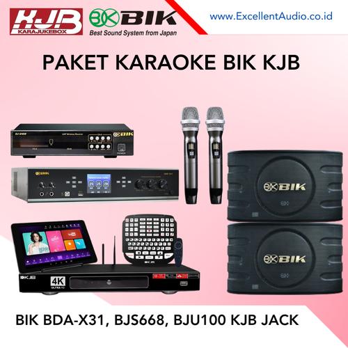 Promo Paket Karaoke BIK Audio KJB BIK BDA-X31 Amplifier BJS668 Speaker ...