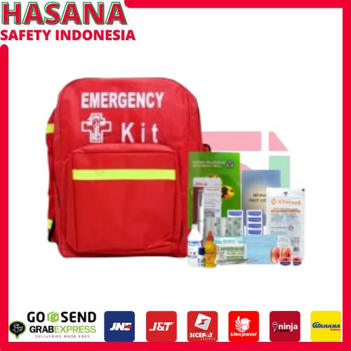 Jual Tas Ransel P3K Merah Emergency Kit + Isi Lengkap First Aids Type A ...