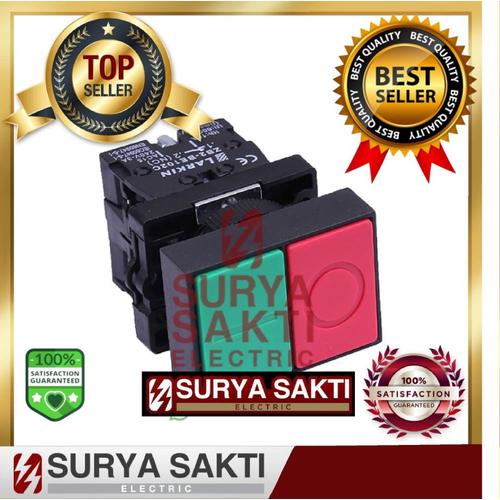 Jual DOUBLE HEAD PUSH BUTTON 220V LB2 - EL8325 RED + GREEN 1NO + 1NC ...
