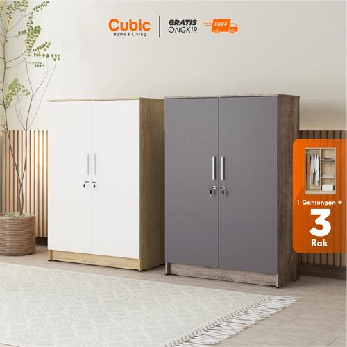 Promo Cubic Lemari Kecil Minimalis / Almari Pakaian 2 Pintu / LUNA BL ...