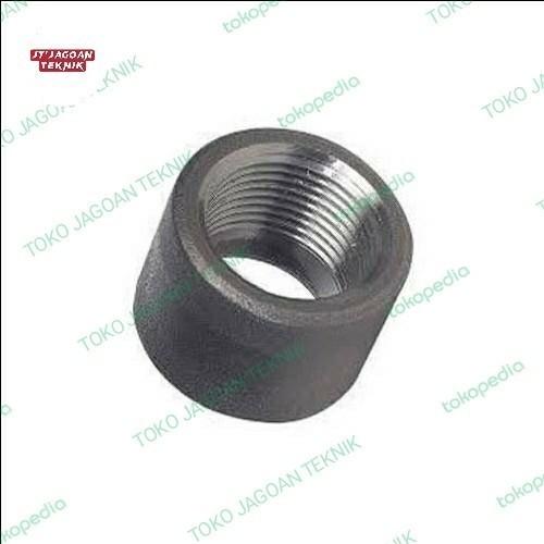 Jual Half Coupling Besi Class 3000 Drat NPT 1" inch Carbon Steel #3000 ...
