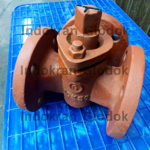 Jual Plug Kran 3 ways Cast Iron Jis 10k Flange 2 inch - 3 inch ...