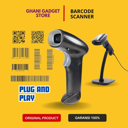 Jual Barcode Scanner Wired Alat Scan Barang Otomatis Scaner Kabel Kasir ...