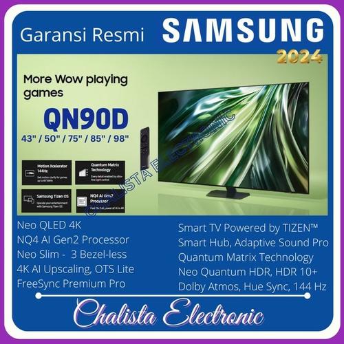 Jual SAMSUNG 75QN90D (2024) QN90D Neo QLED 4K UHD Tizen OS Smart TV 75 ...