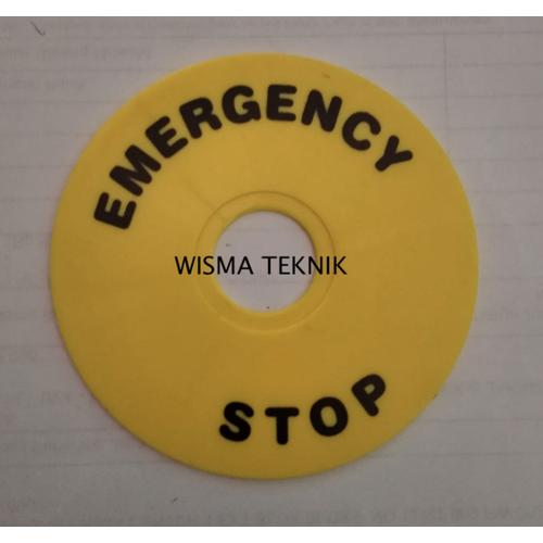 Jual Name plate Emergency Stop 90 mm Fort GXB2-ER90 - Kota Tangerang ...