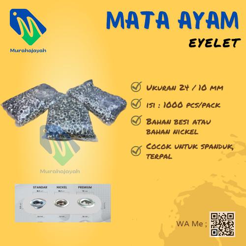 Promo Mata Ayam Banner 10 MM | Mata ayam Ukuran 24 | Mata Spanduk ...