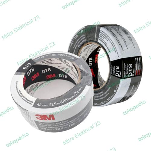 Jual 3M DT8 All Purpose Duct Tape 48mm x 25yrd Original - Silver ...