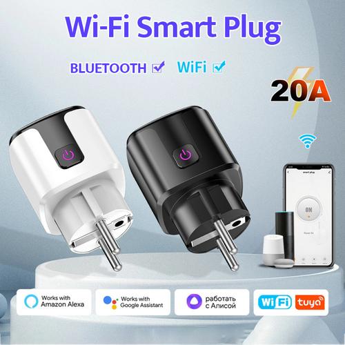Jual Stop Kontak WiFi Smart Socket 20A Wireless with Colokan Energy ...