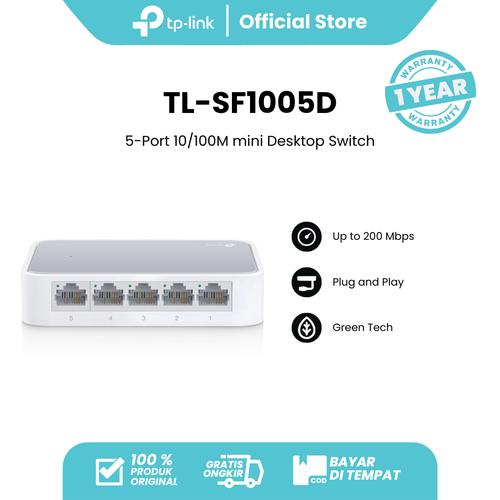 Promo TP-Link TL-SF1005D | 5-Port Desktop Switch | 100Mbps Ethernet ...