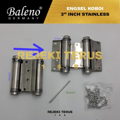 Jual Engsel Koboi 3" inch STAINLESS / Koboy Engsel Pintu Lipat Dua Arah ...