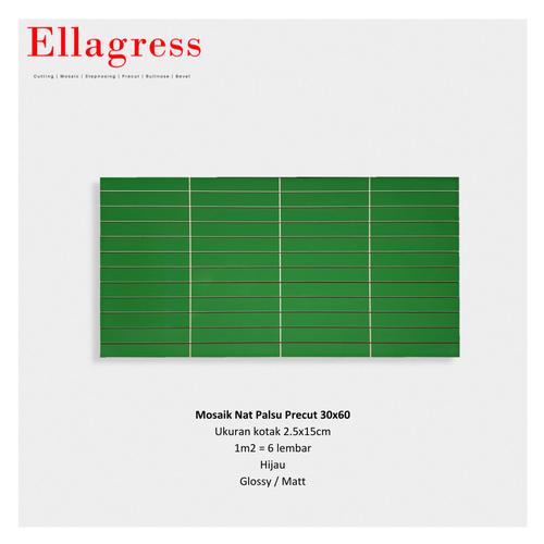 Jual Precut Ellagress Keramik 30x60 HIJAU Glossy / Matt - GLOSSY ...