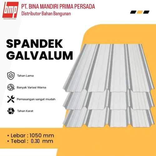 Jual Spandek Polos 0.30 mm Panjang 3 meter s/d 12 meter FREE ONGKIR ...