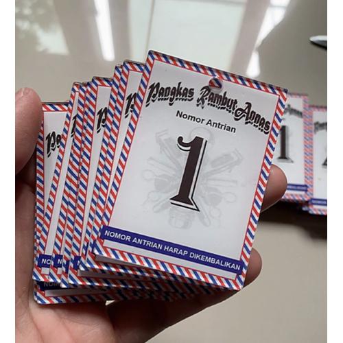 Jual Akrilik Nomor Antrian / Nomor Meja / Acrylic Kartu Antri Dokter ...