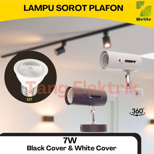 Jual Lampu spotlight plafon sorot fitting e27 kap lampu spot light 7W ...