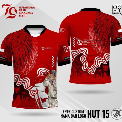 Jual Jersey HUT RI 79 2024 Jersey 17 Agustus Kaos 17 Agustus Kemerdekaan V2 - Putih, Size 0 ...