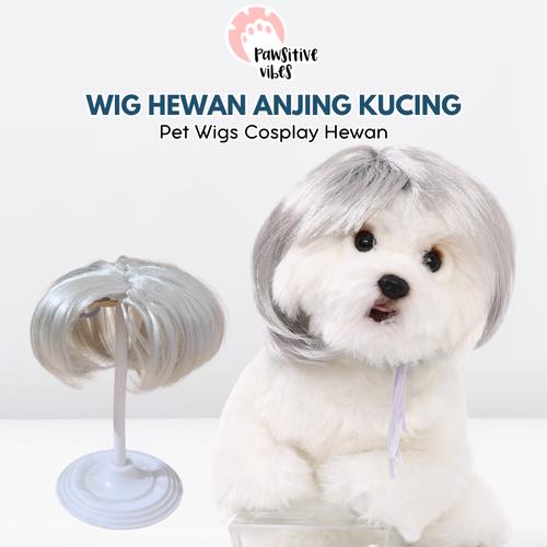 Promo Wig Hewan Anjing Kucing - Pet Wigs Cosplay - Rambut Palsu Hewan ...