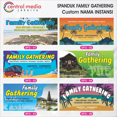 Jual Spanduk Family Gathering Custom Nama Perusahaan Banner Company ...