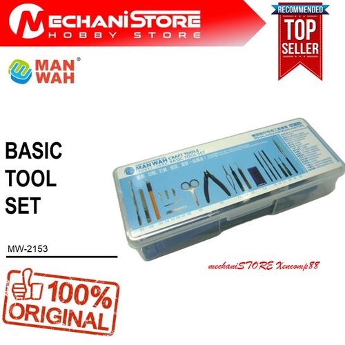 Promo MANWAH Craft Tools Basic Tool Set (Nipper Pinset Gunting Cutter ...