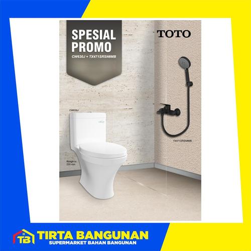 Promo TOTO SPESIAL PROMO CW630J + TX471SRS#MB ONE PIECE TOILET FREE ...
