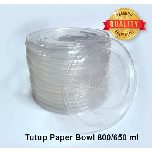 Jual Tutup Paper Bowl - 800 ml (27oz) & 650 ml (220z) - Jakarta Barat - Ecopaq | Tokopedia