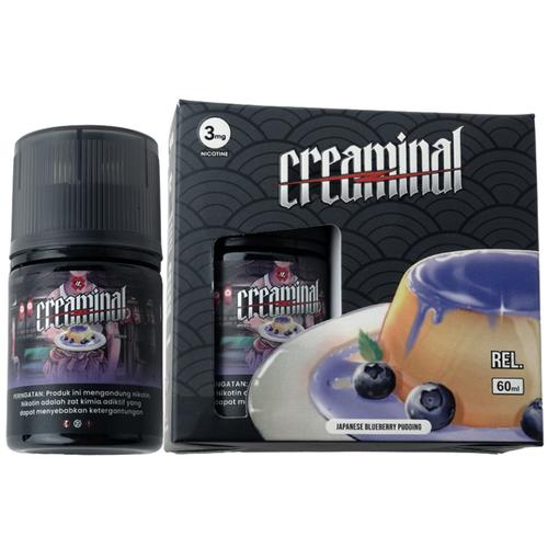 Jual CREAMINAL V2 JAPANESE BLUEBERRY PUDDING 60ML LIQUID FREEBASE ...