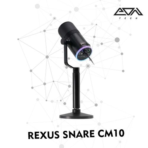 Jual REXUS SNARE CM10 / CM-10 MICROPHONE Condenser Wired RGB LED ...