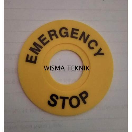Jual Name plate Emergency Stop 60 mm Fort GXB2-ER60 - Kota Tangerang ...