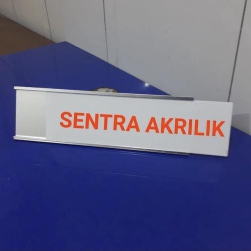 Jual Frame Papan Nama 6x20 cm + Papan Nama Alumunium Sign Door Sliding ...