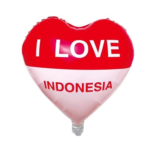 Jual balon dirgahayu ri balon kemerdekaan balon love merah putih balon ...