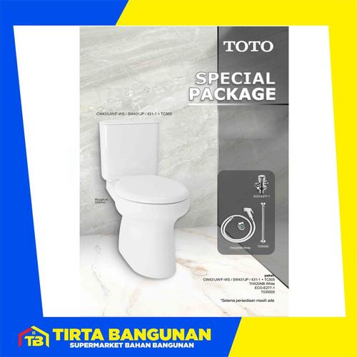 Promo TOTO CW431JW/F-WS/SW431JP/431-1+TC505 TOILET/ KOLSET DUDUK FREE ...