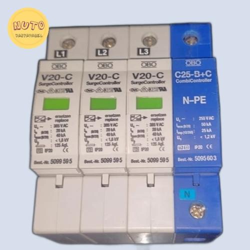 Jual OBO SURGE ARESTER V20-C + N-PE C25-B+C COMBI CONTROLLER 3P+N (4P ...